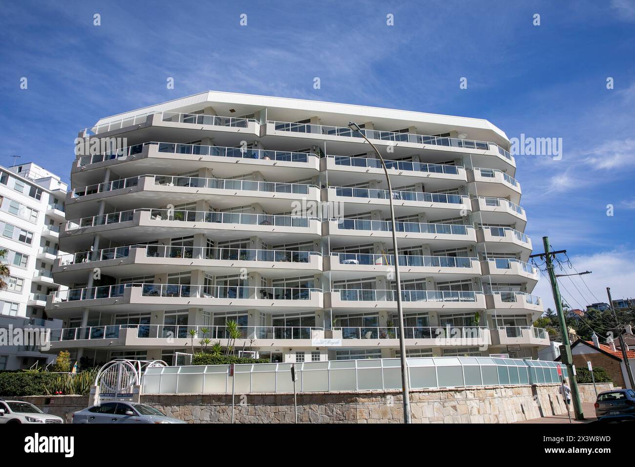 Apartment building block in Manly Beach Sydney with ocean and coastal ...
