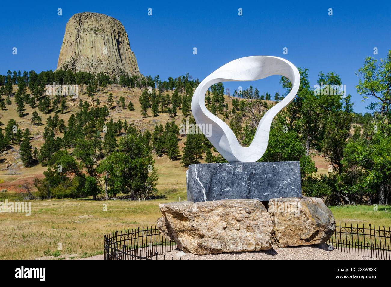 Circle of Sacred Smoke Sculpture at Devils Tower National Monument ...