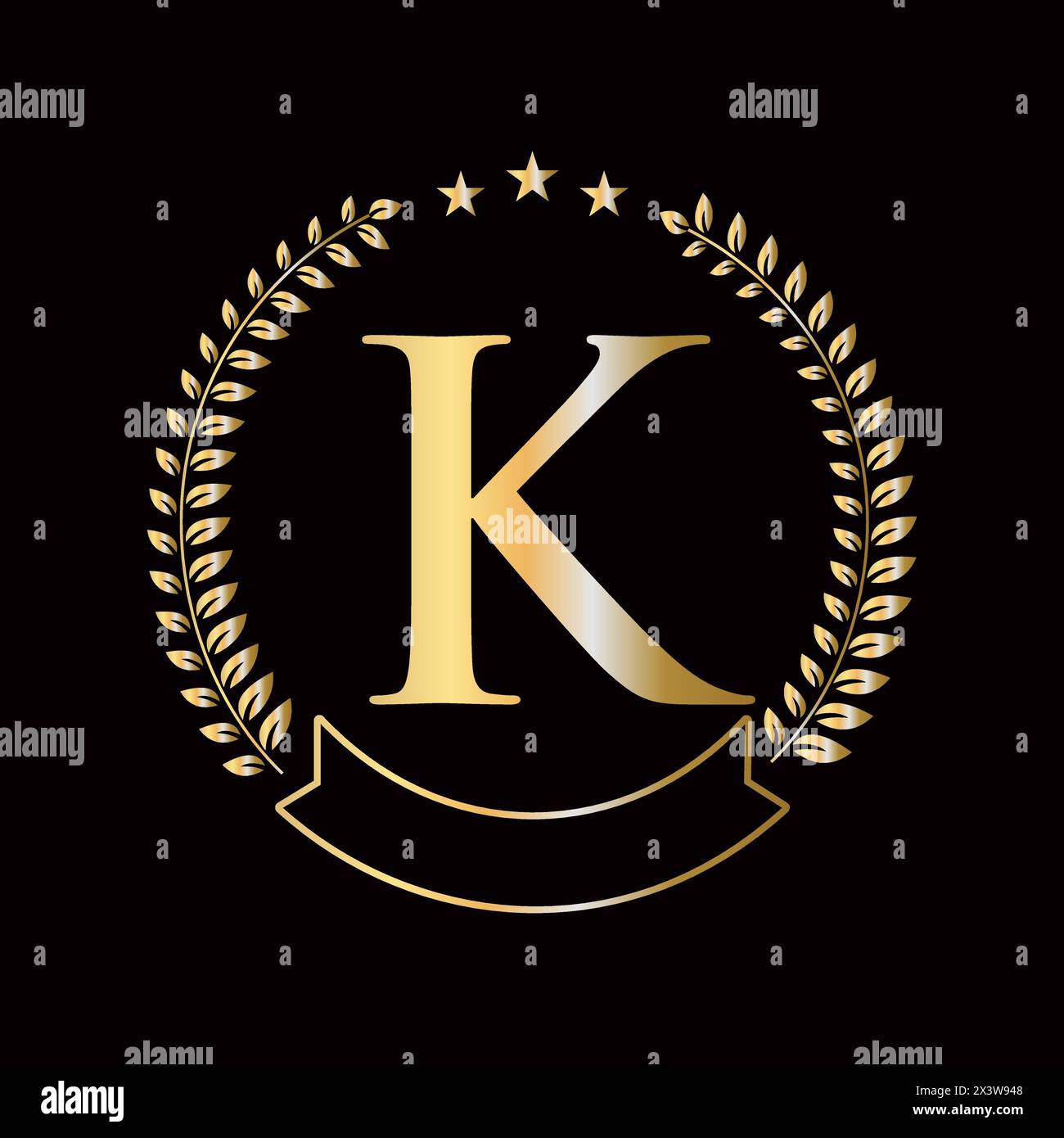 Letter k badge logo hi-res stock photography and images - Alamy