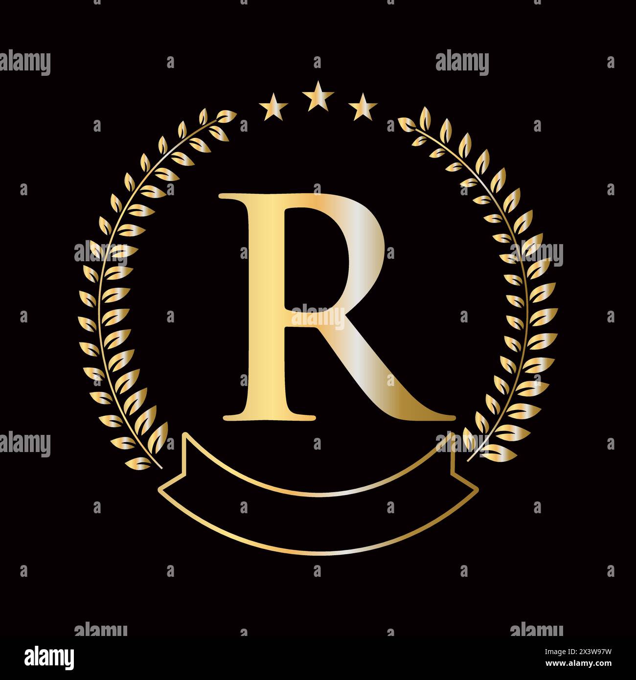 Initial Letter R Logo Concept For Education, University And Academy ...
