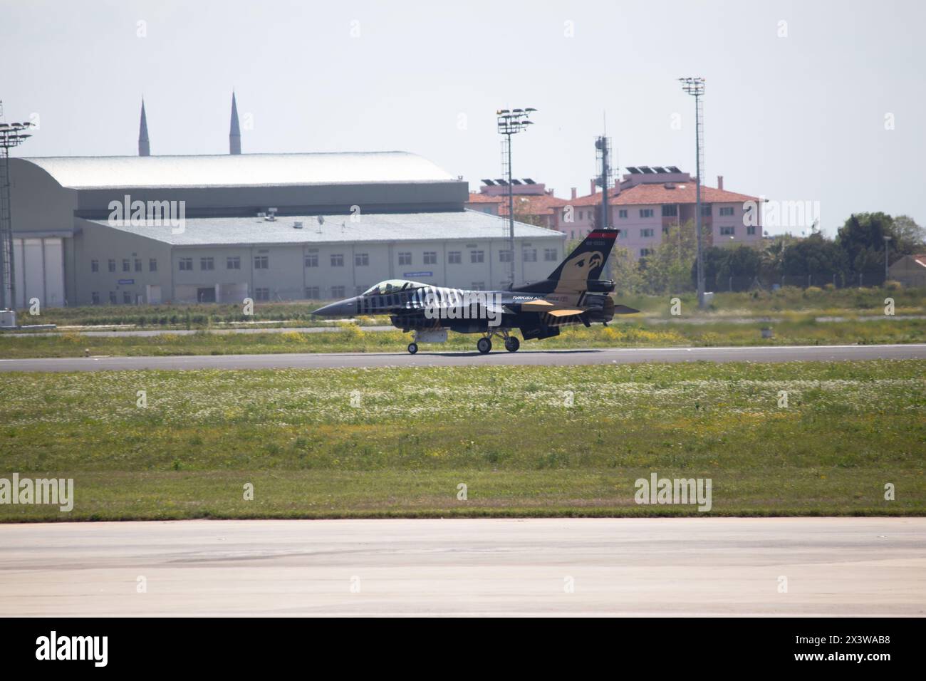 Istanbul, Atatürk Airport, Turkey- 28.04.2023 Solo Turk, Turkish F-16C ...