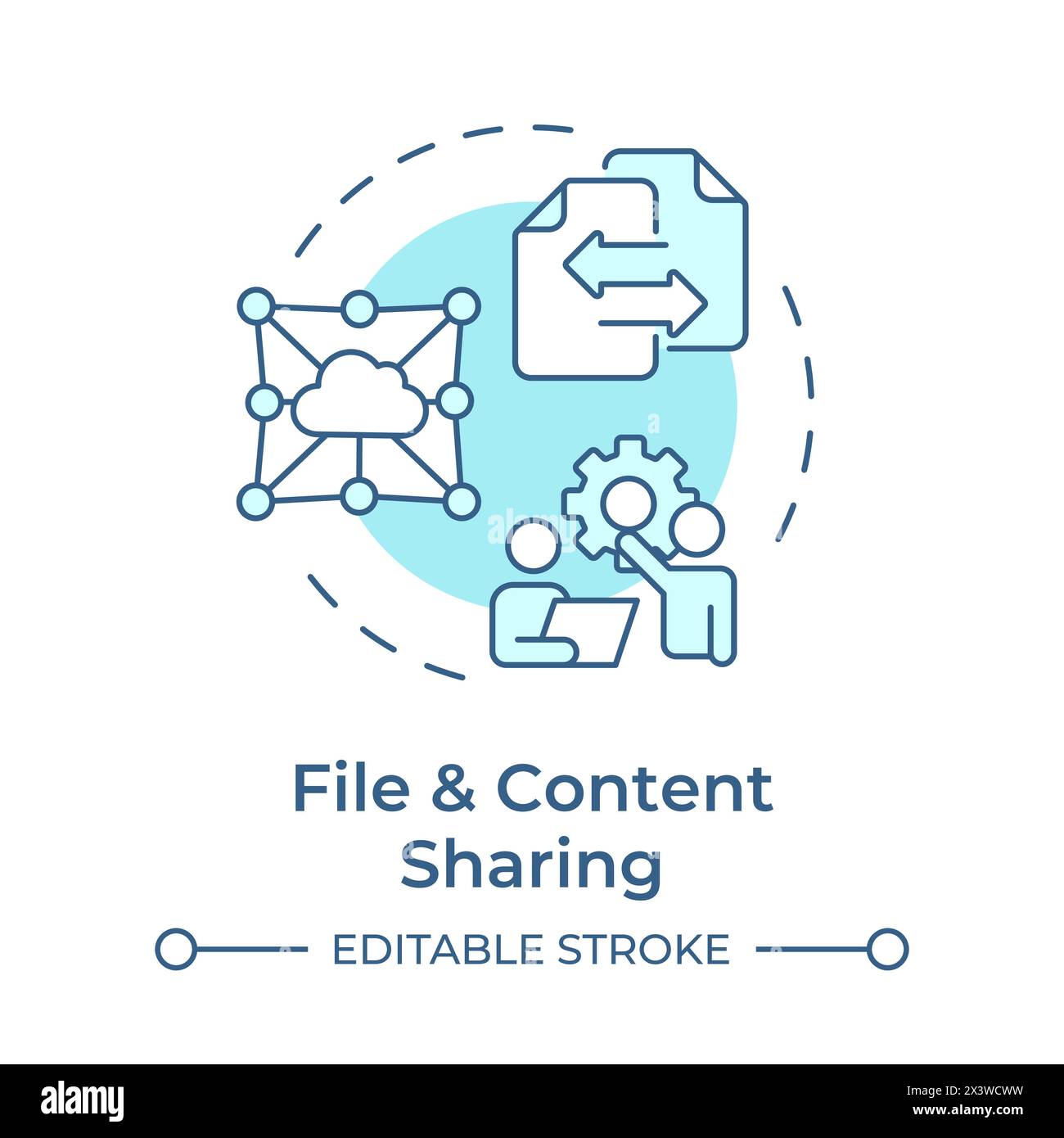 Sharing information and conceptual Stock Vector Images - Alamy