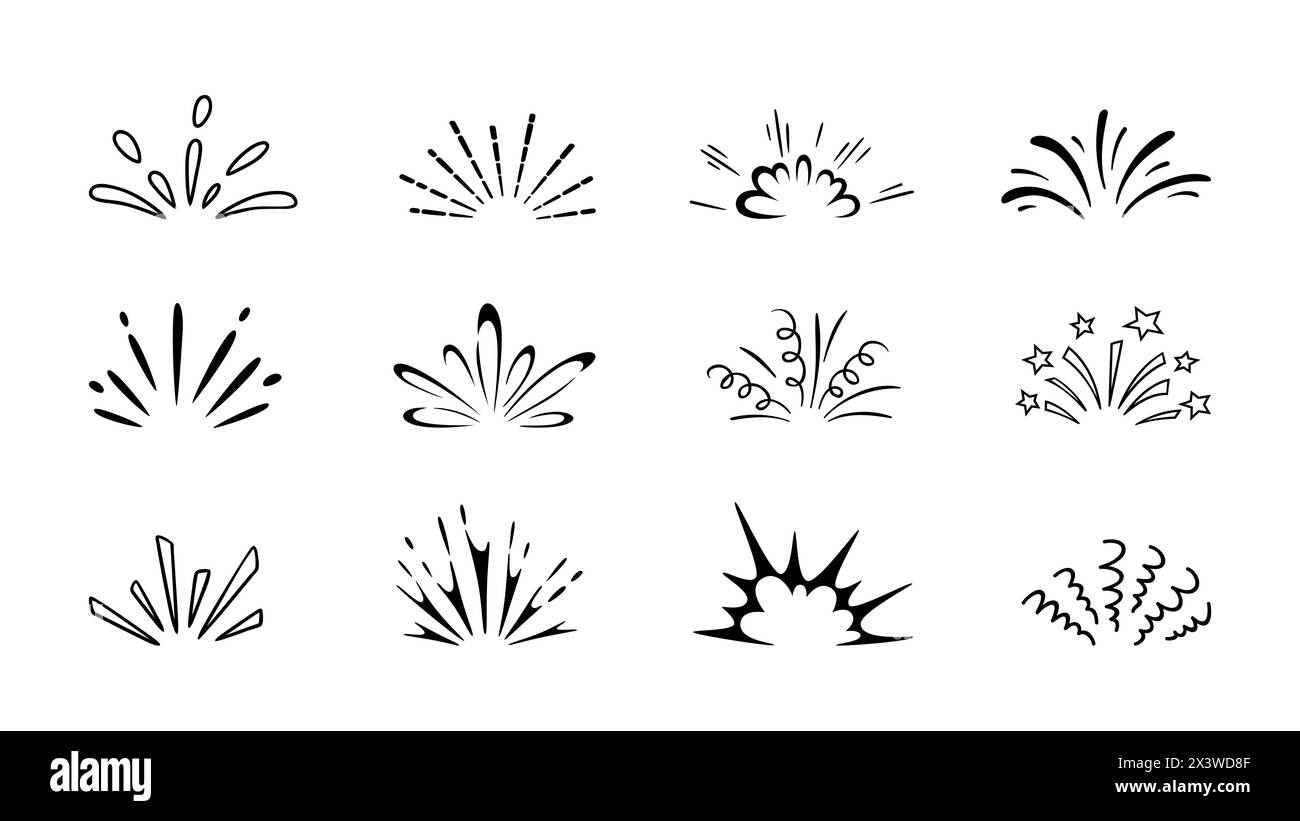 Smoke from firework Stock Vector Images - Alamy