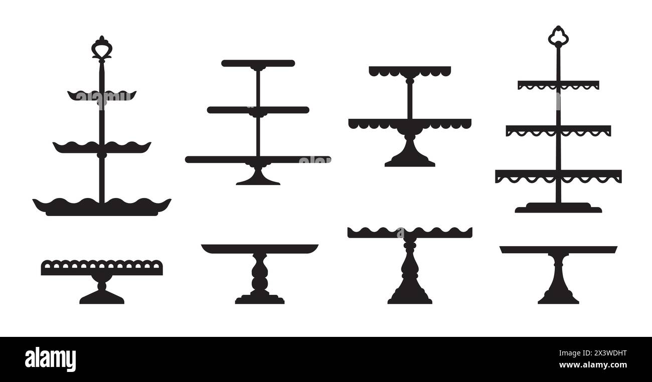 Tier plate holder Stock Vector Images - Alamy