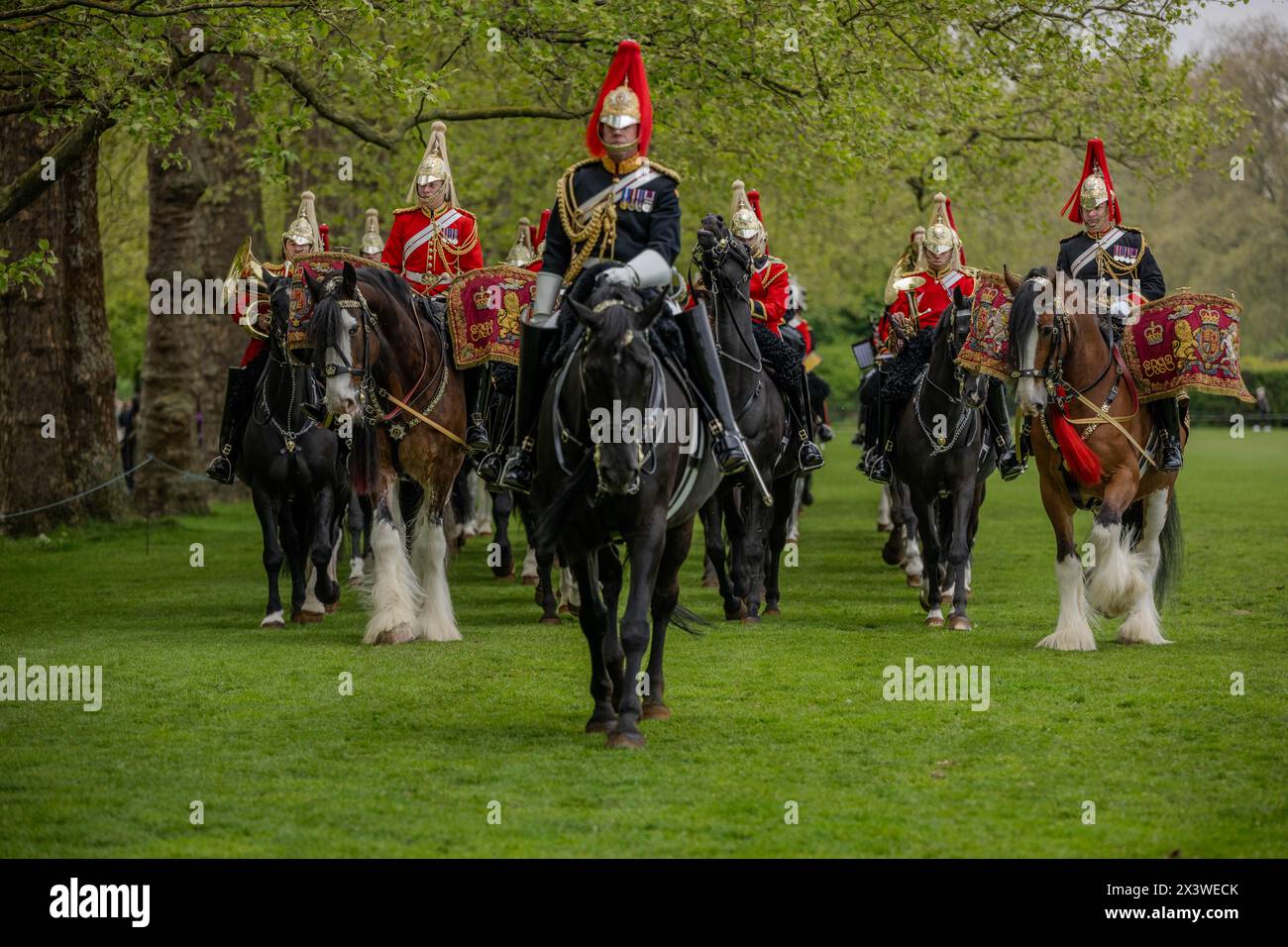 The band of the Household Cavalry The Major General's annual inspection ...