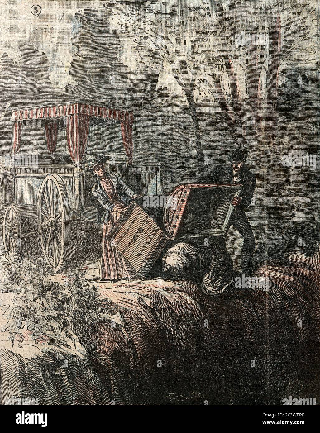 History of Crime, disposal of body, The Gouffé Case, Murder of ...