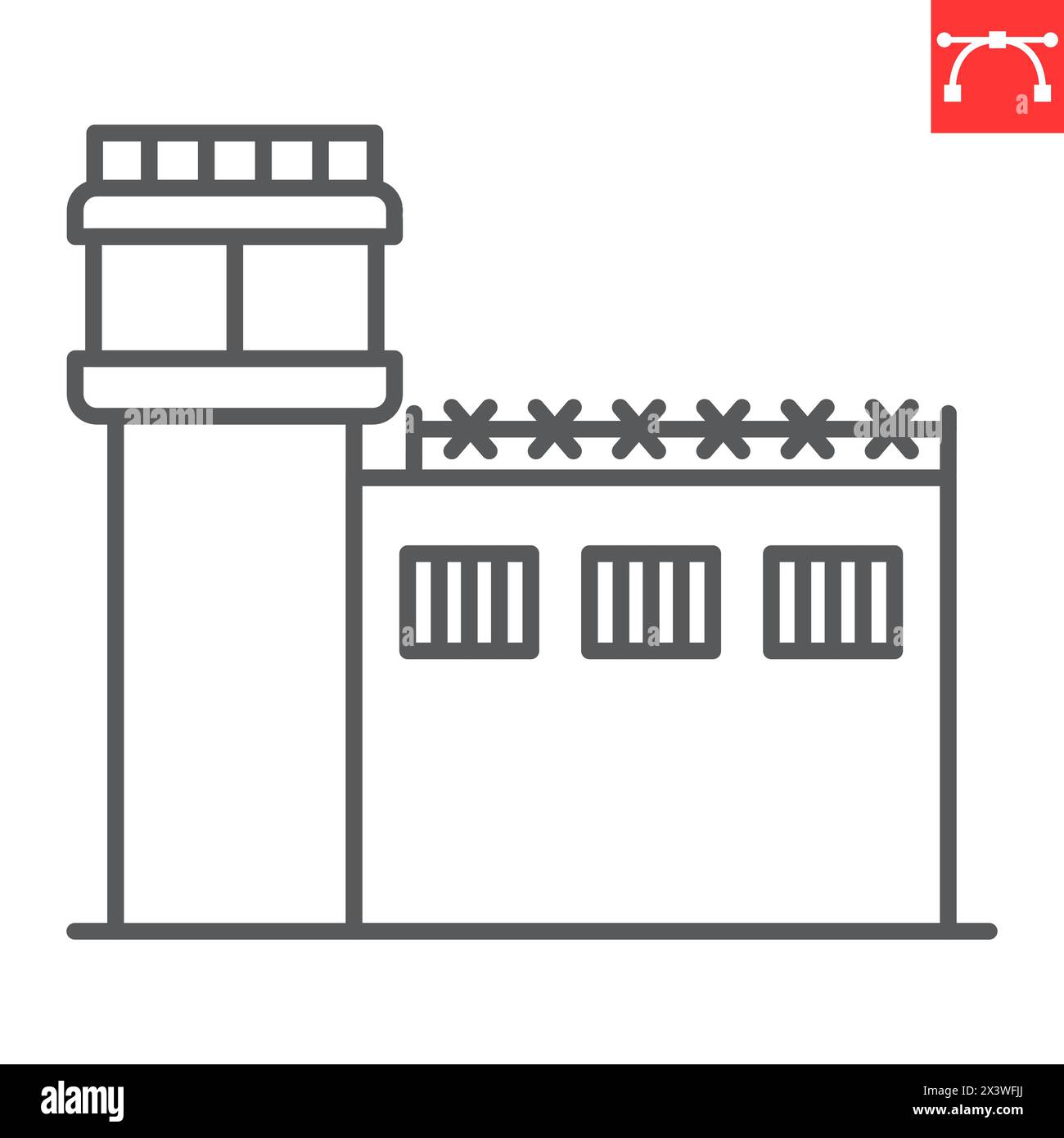 War prison exterior Stock Vector Images - Alamy