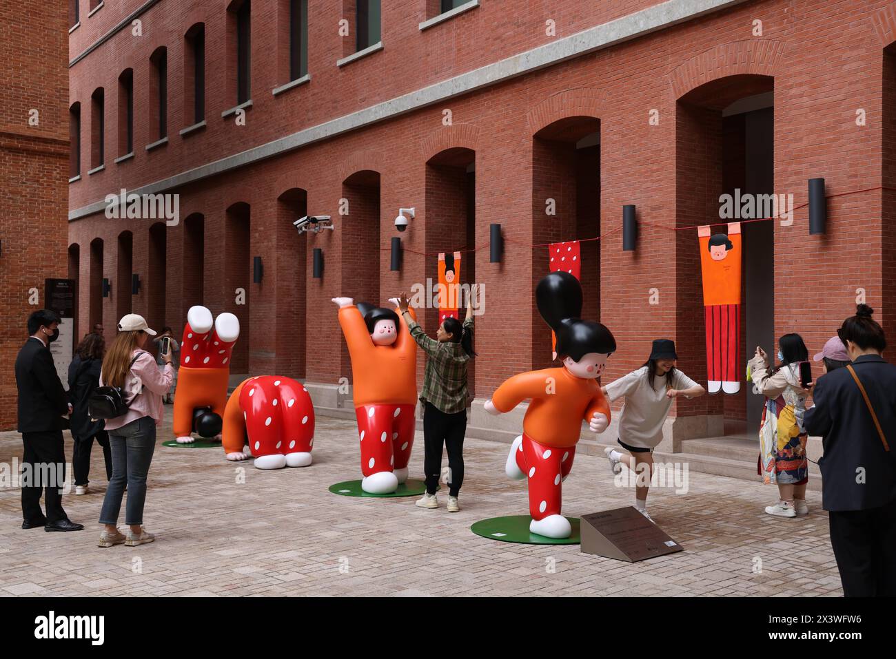 A set of installations of the popular "Tireless Girl" collection by ...