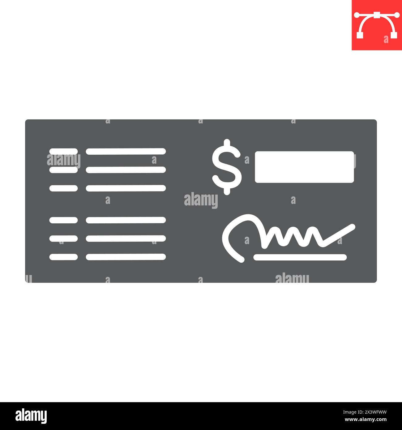 Cheque book Stock Vector Images - Alamy