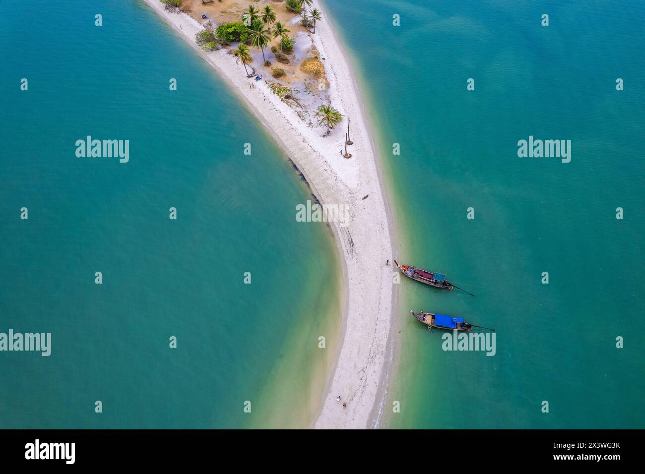 Aerial view of Laem Haad Beach in koh yao yai, Phang Nga, Thailand ...