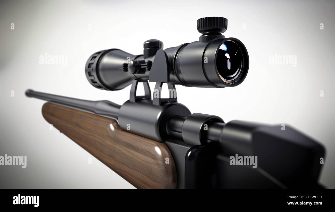 Illustration sniper rifle scope hi-res stock photography and images - Alamy