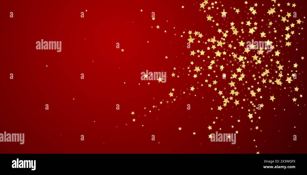 Magic stars vector overlay. Gold stars scattered around randomly ...