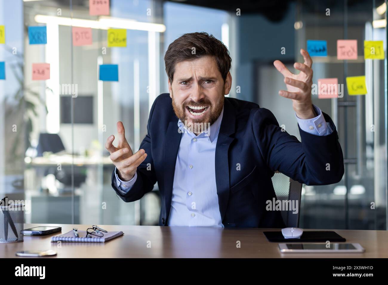 Workplace conflict in an office setting hi-res stock photography and ...