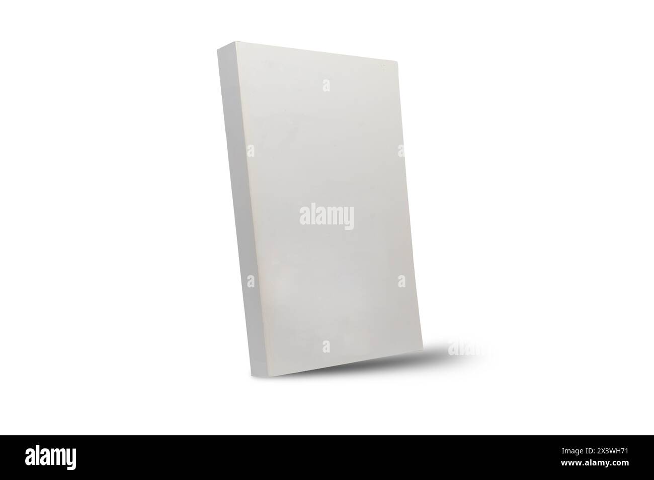 Real blank book on white background for mockup Stock Photo - Alamy