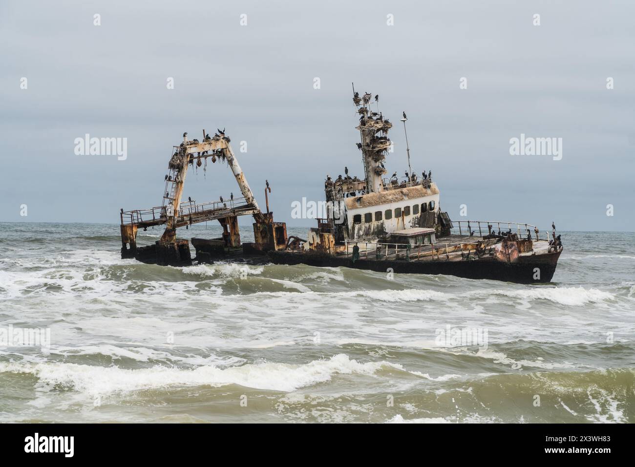 Zeila Shipwreck, Namibia Stock Photo - Alamy