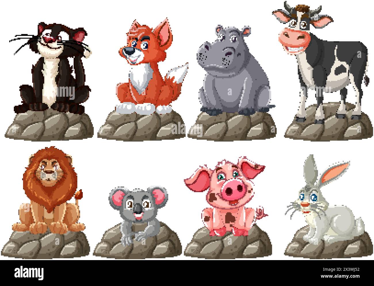 Children sitting the lion Cut Out Stock Images & Pictures - Alamy