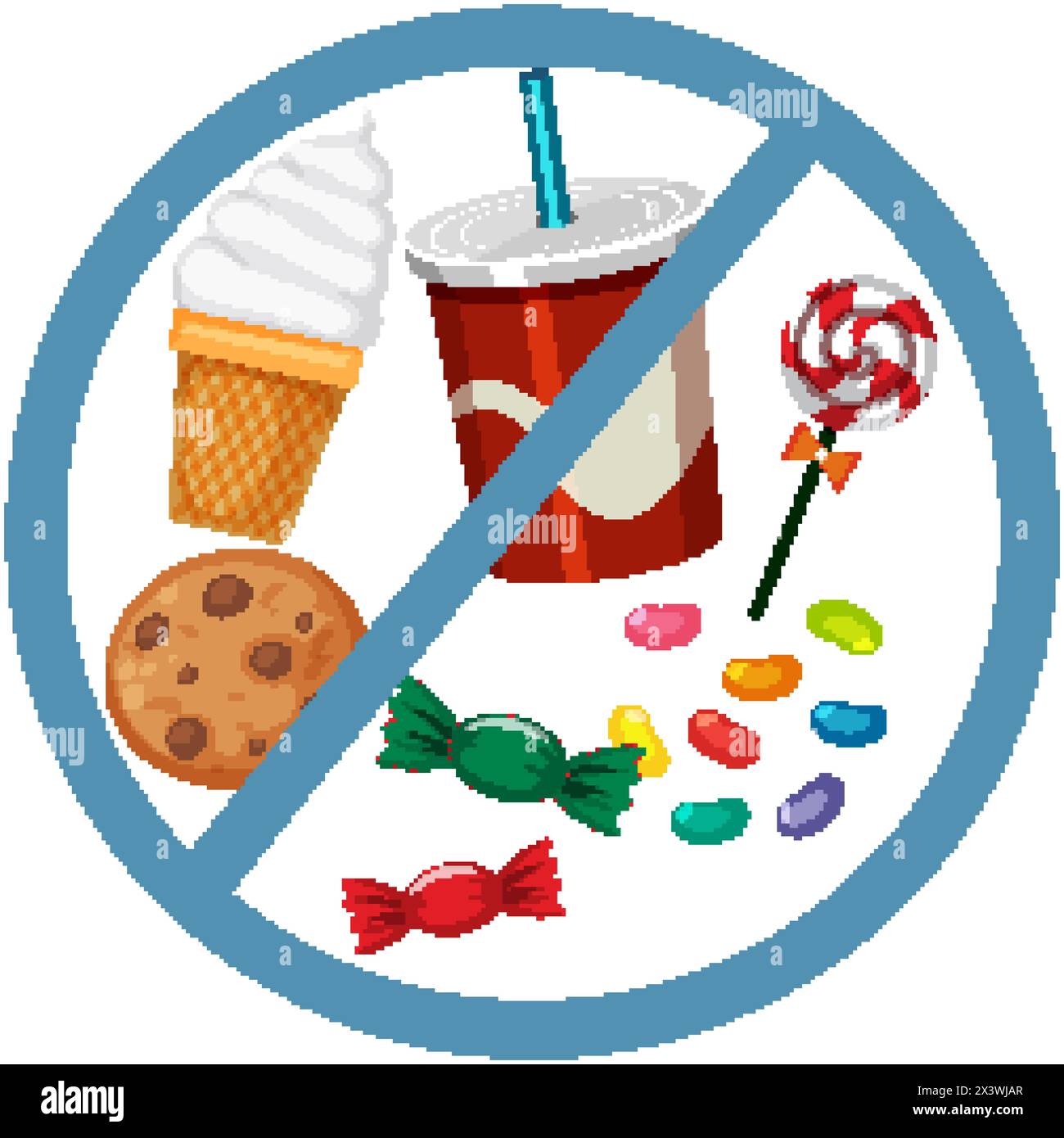 Lollipop ban Stock Vector Images - Alamy