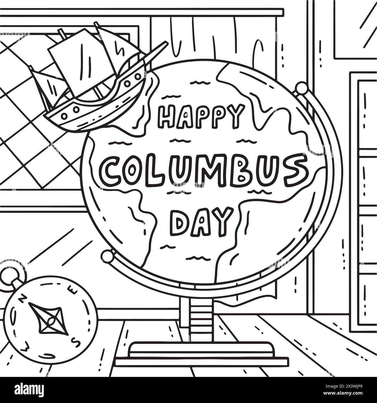 Columbus Day Coloring Pages For Kids [2025]