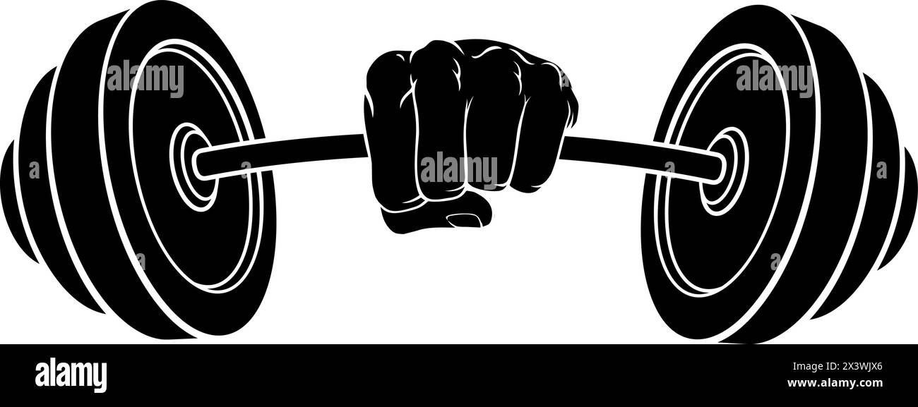 Weight hand cartoon hi-res stock photography and images - Alamy