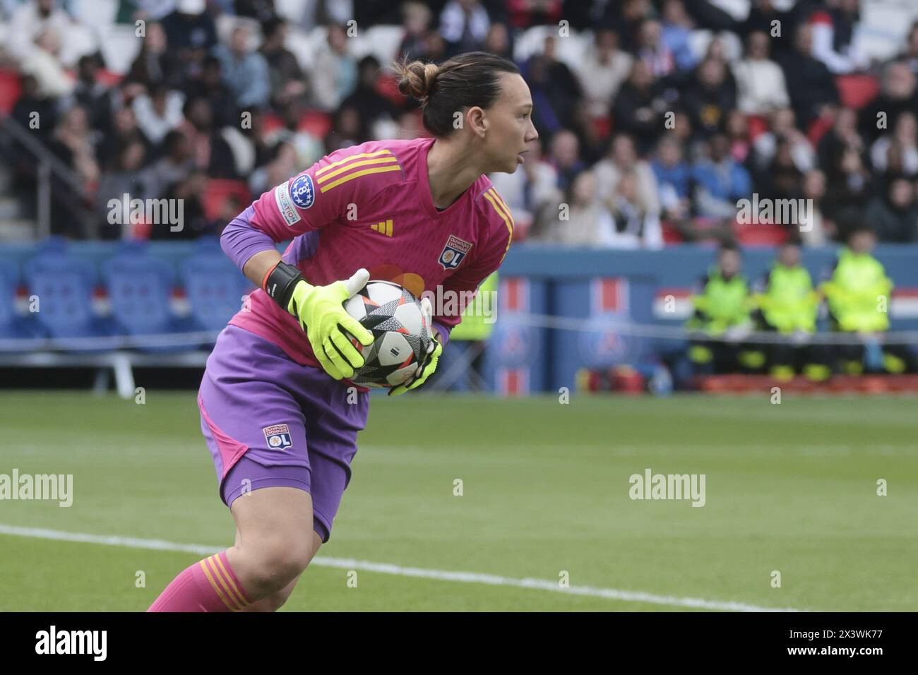 Goalkeeper of Lyon Christiane Endler during the UEFA Women's Champions ...
