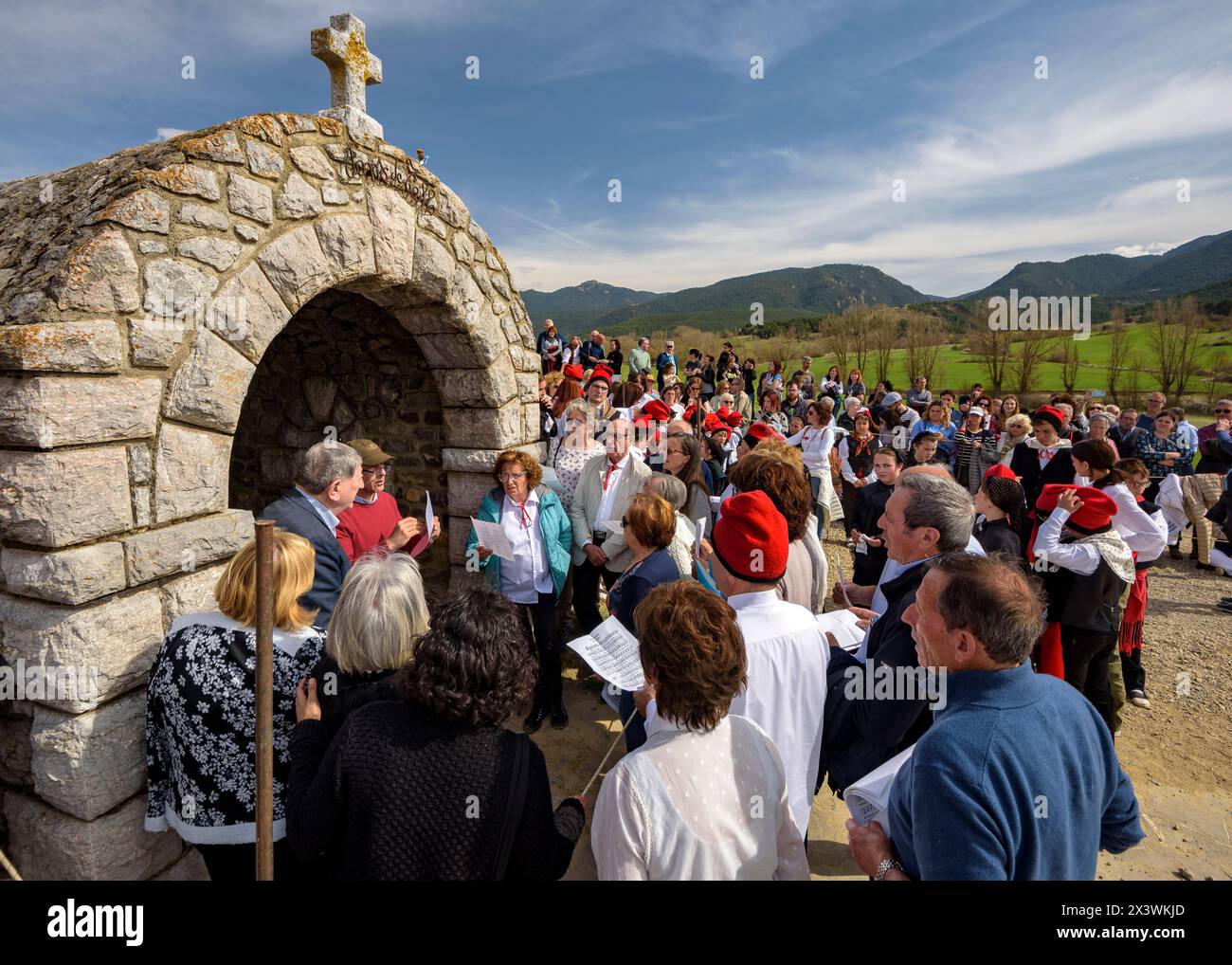 "Caramelles" songs (Easter songs) in the Aplec de Talló festival, at ...