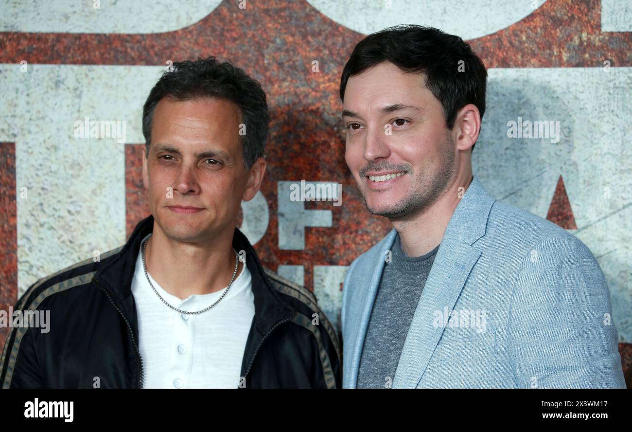 London, UK. 25th Apr, 2024. Joe Hartwick Jr. and Wes Ball attend the ...