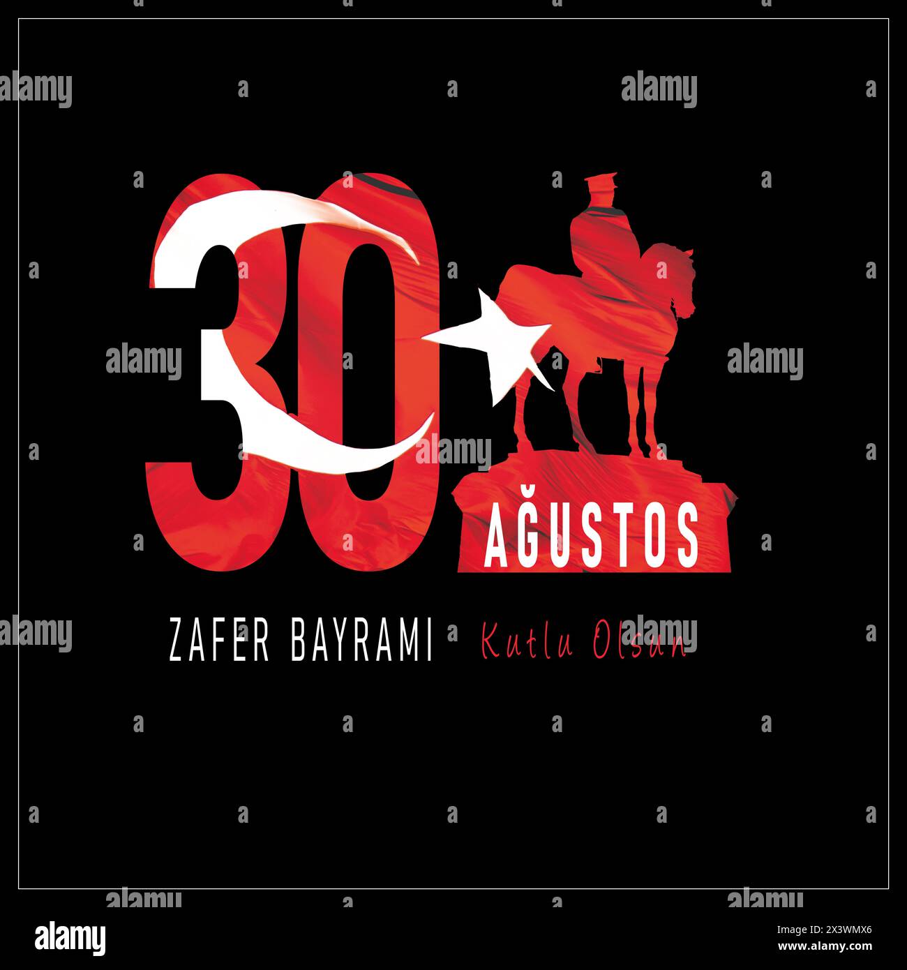30th august victory day of Turkey or 30 agustos zafer bayrami ...