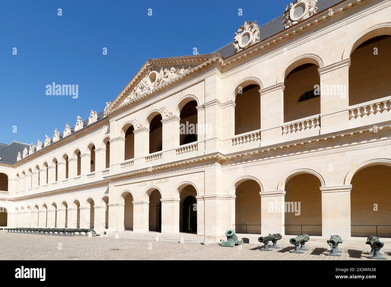 La France. Paris. 7th district. Les Invalides. The courtyard. Main ...