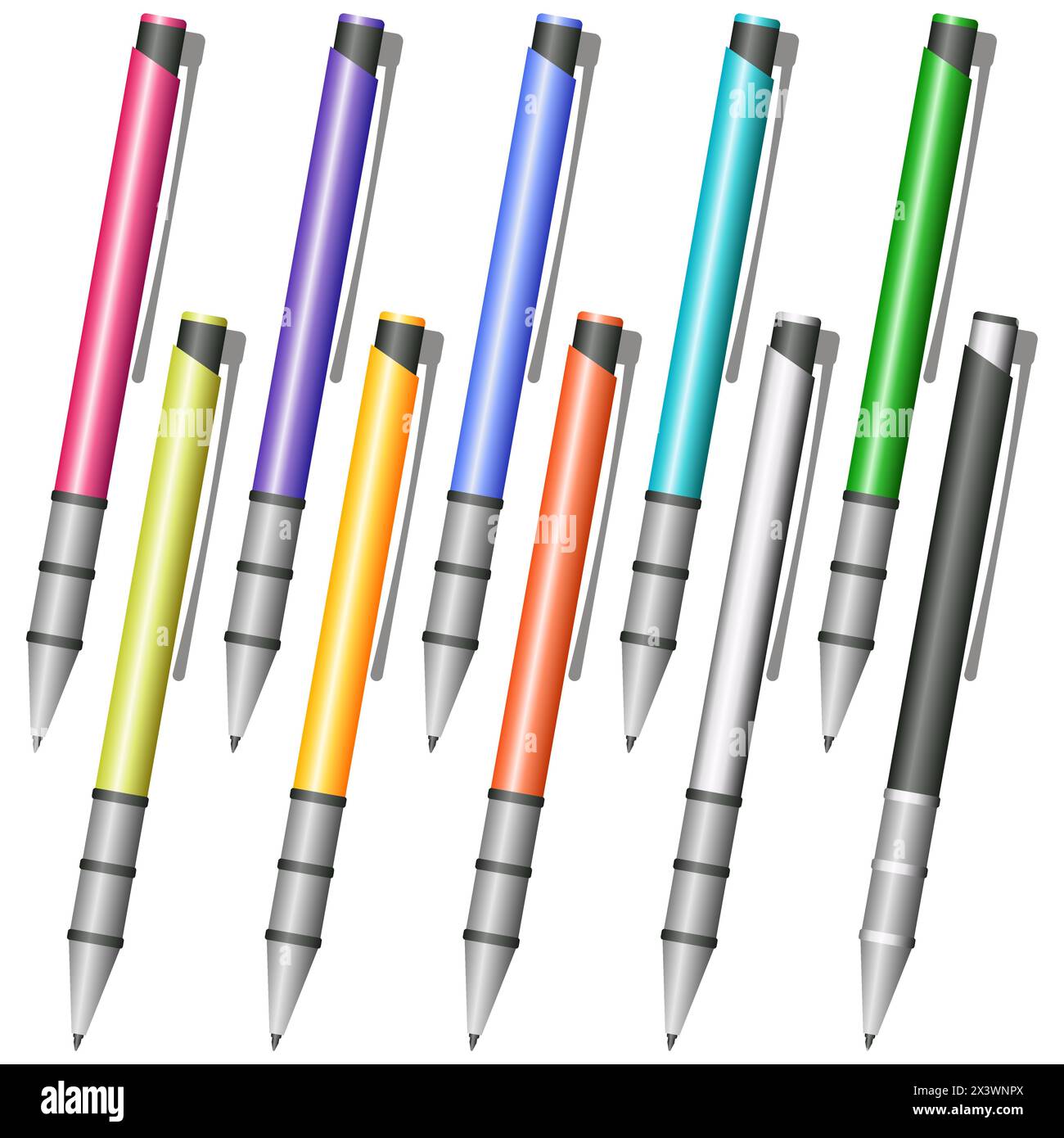 Colored note paper sheet Stock Vector Images - Alamy