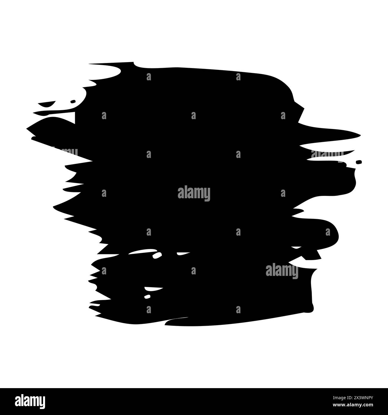 Sketch Scribble Smear. Hand drawn Paint Scribble Stains. Vector ...