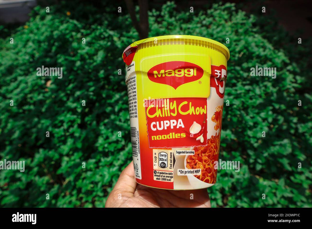 Maggi chilly chow cuppa noodles, Ready to cook instant food. Maggi ...