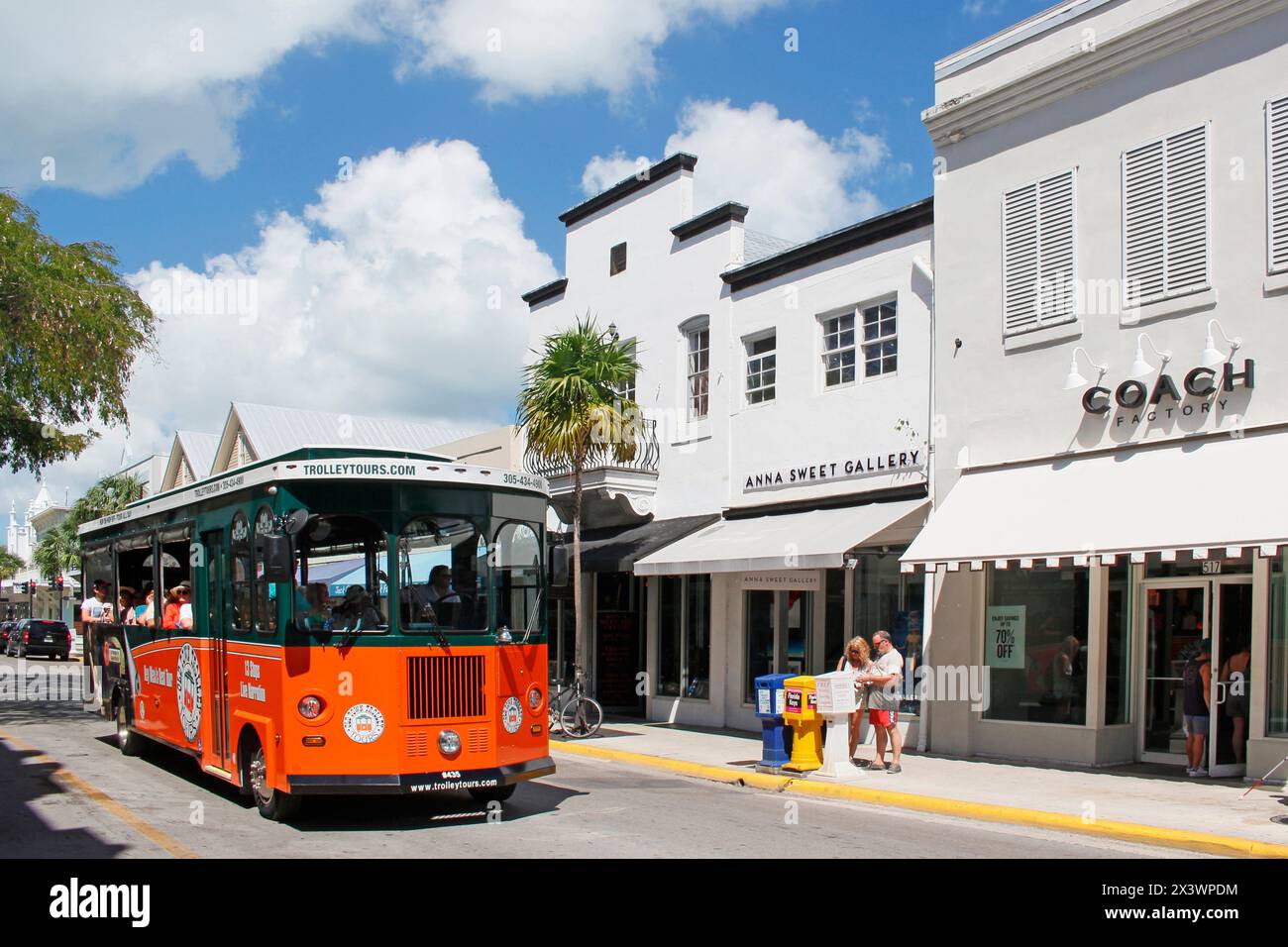 USA. Florida. The Keys. Key West. Historic and tourist center. Tourist ...