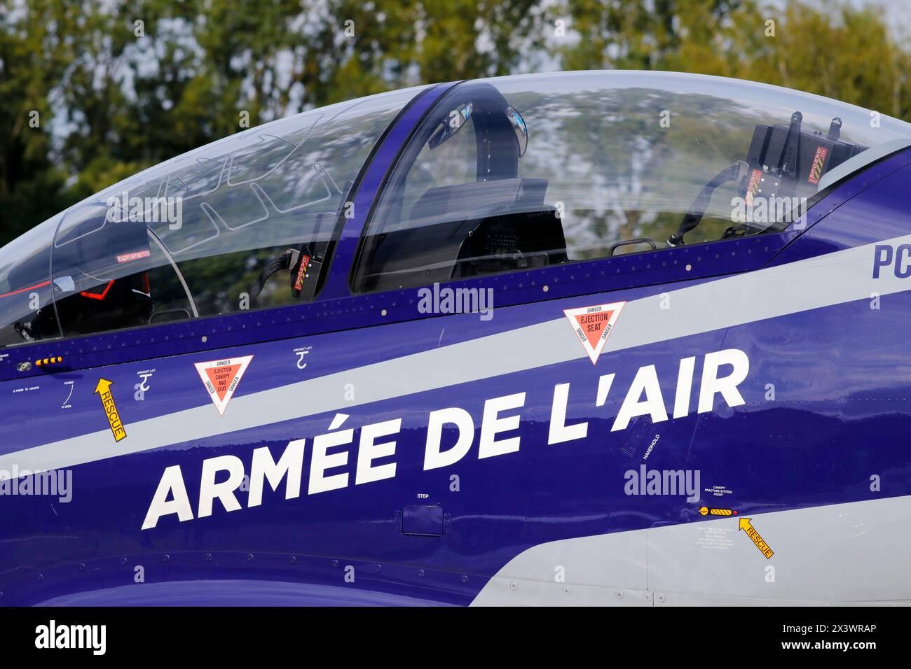 France. Seine et Marne. Melun. Airshow 2021. Air Force. Close-up of an ...