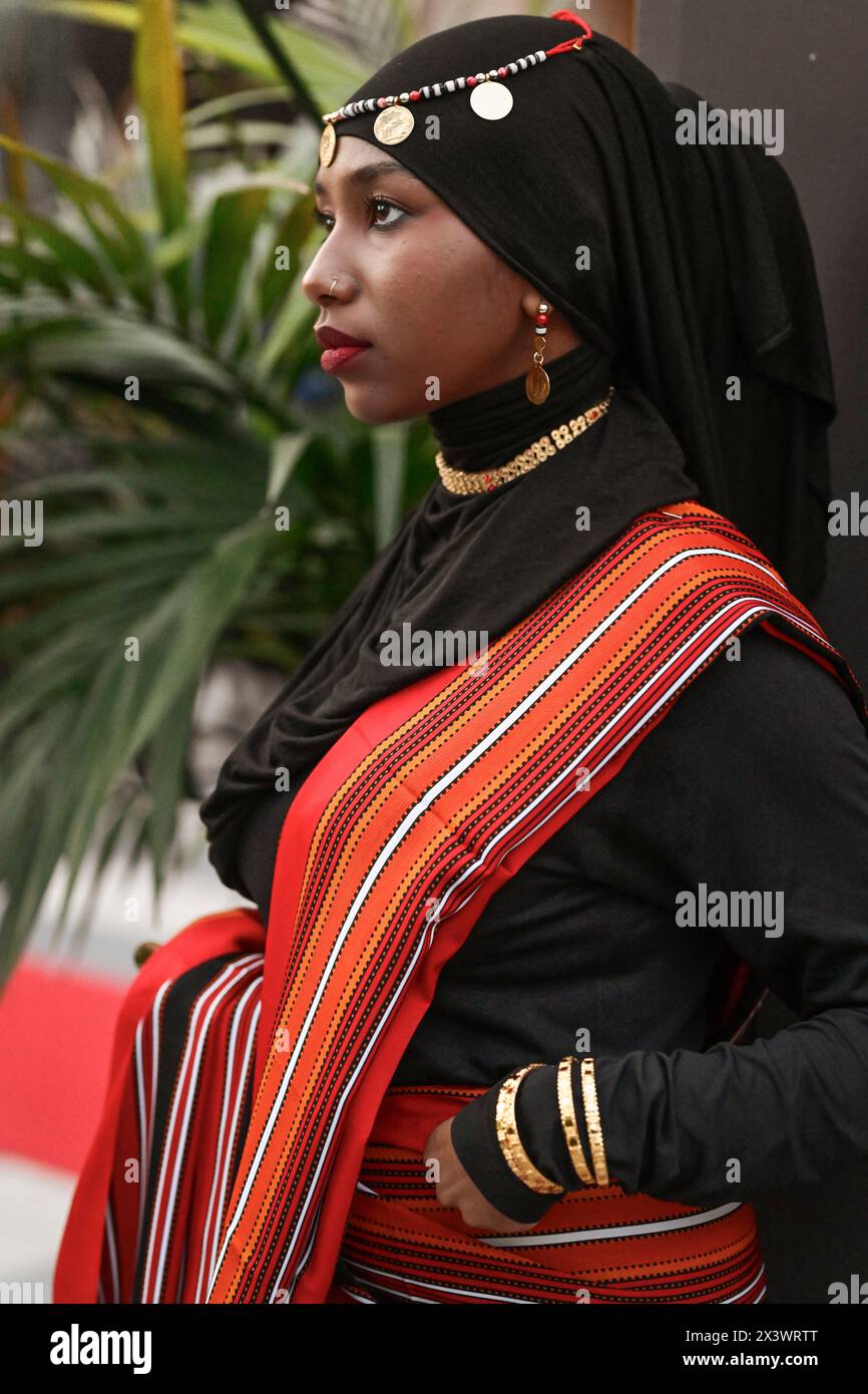 Istanbul, Turkey. 27th Apr, 2024. A lady from Ethiopia seen posing ...
