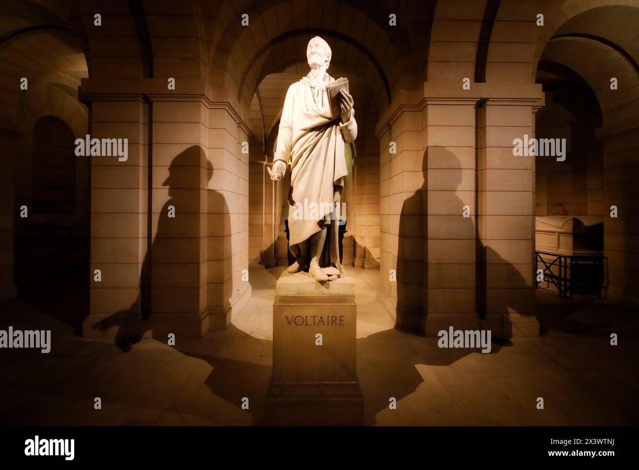 France. Paris. 5th district. The Pantheon. The crypt. Tomb and ...