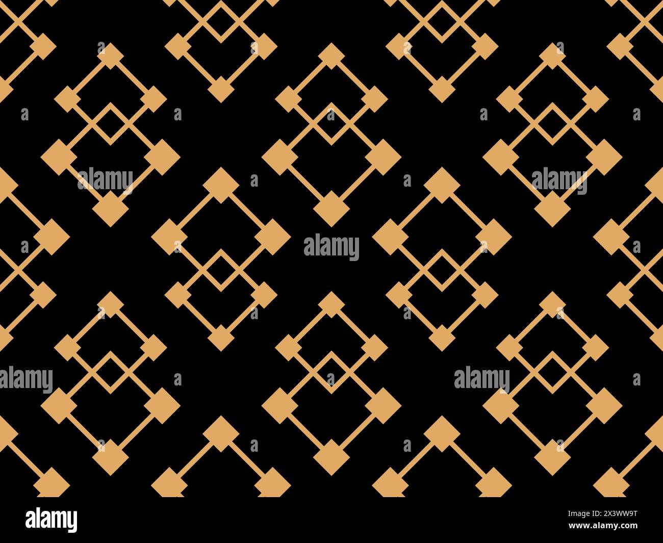 Geometric seamless pattern in art deco style. Golden lines pattern ...