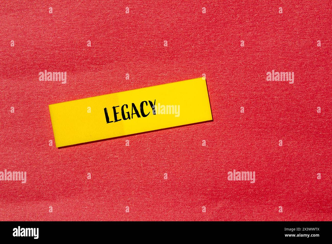 Conceptual legacy word symbol Stock Photo - Alamy