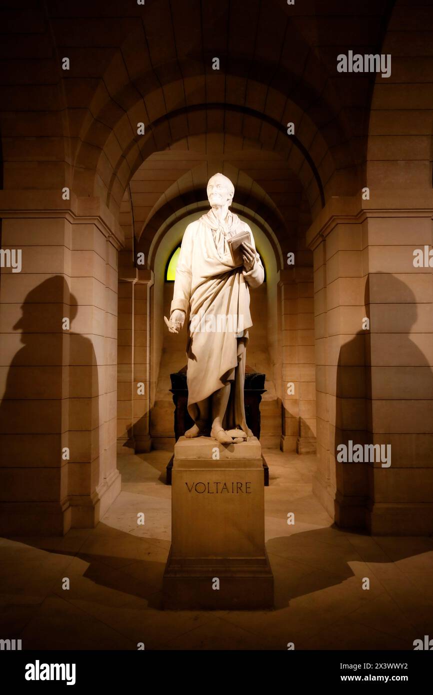 France. Paris. 5th district. The Pantheon. The crypt. Tomb and ...