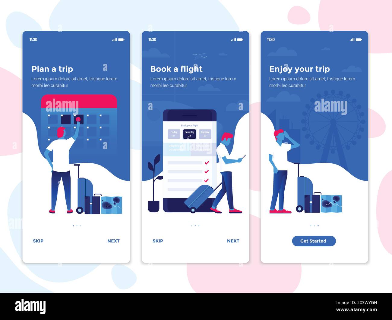 Onboarding vector vectors hi-res stock photography and images - Alamy