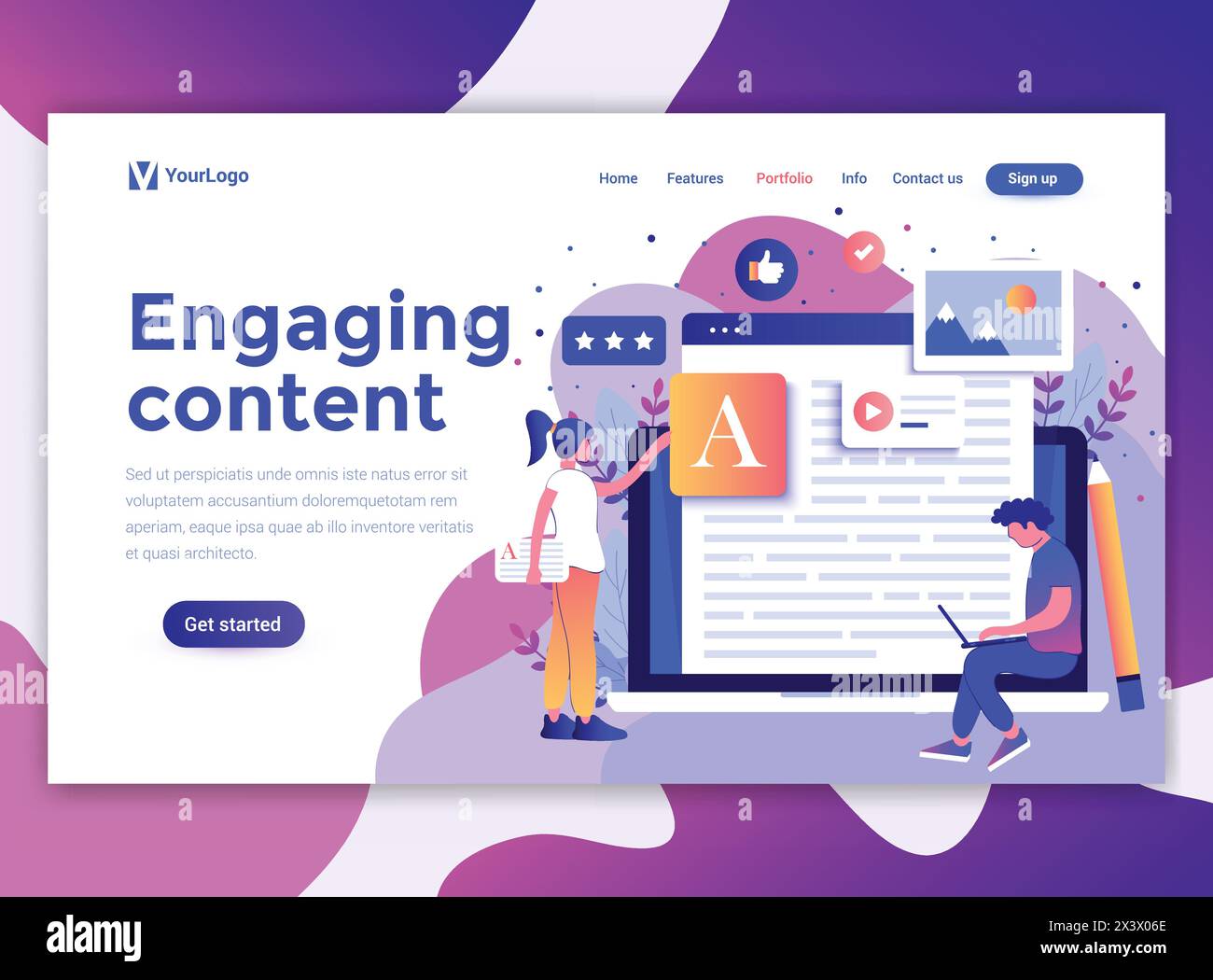 Engaging character Stock Vector Images - Alamy