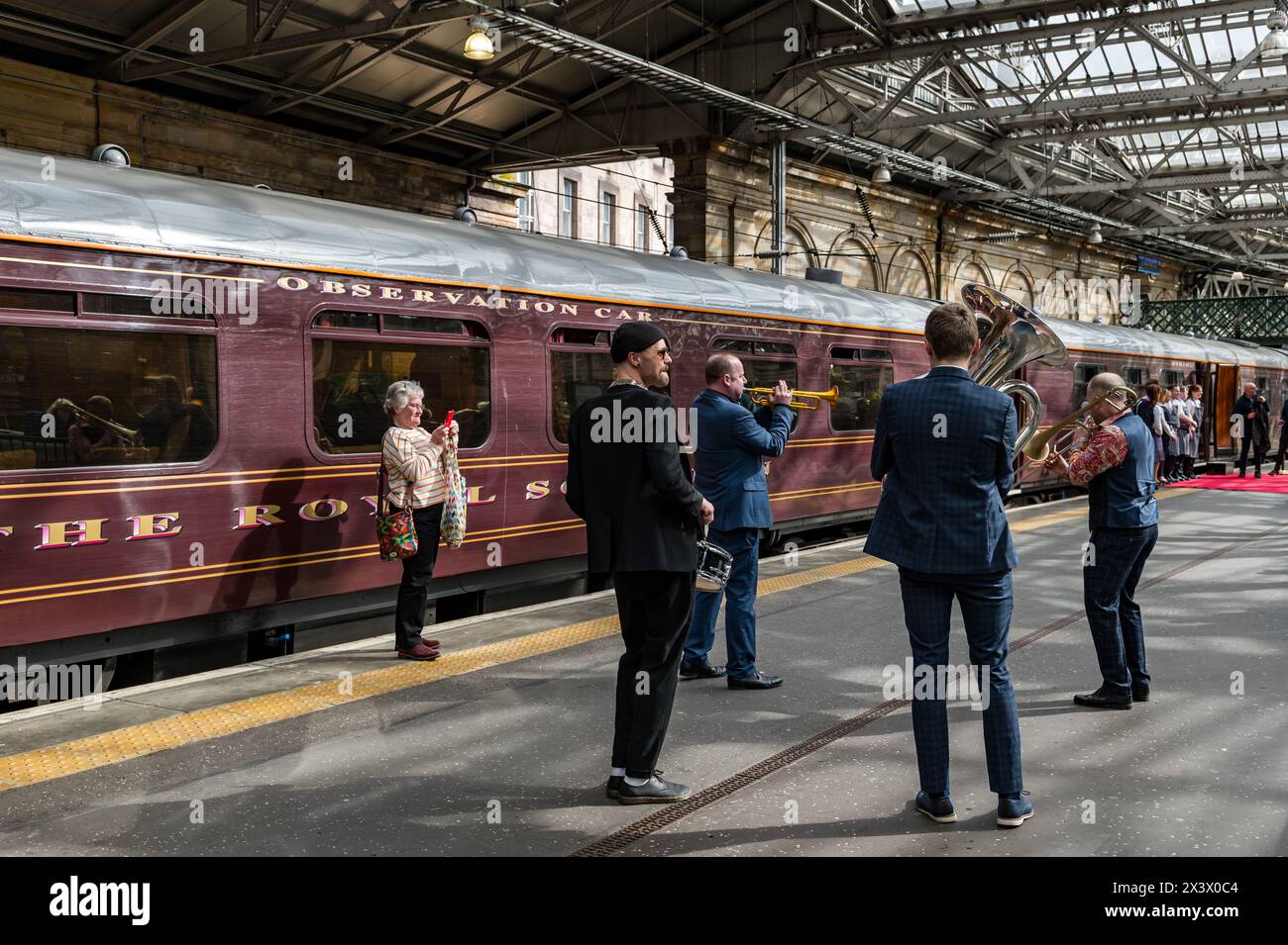 Edinburgh, Scotland, UK, 29th April 2024. The Royal Scotsman luxury ...