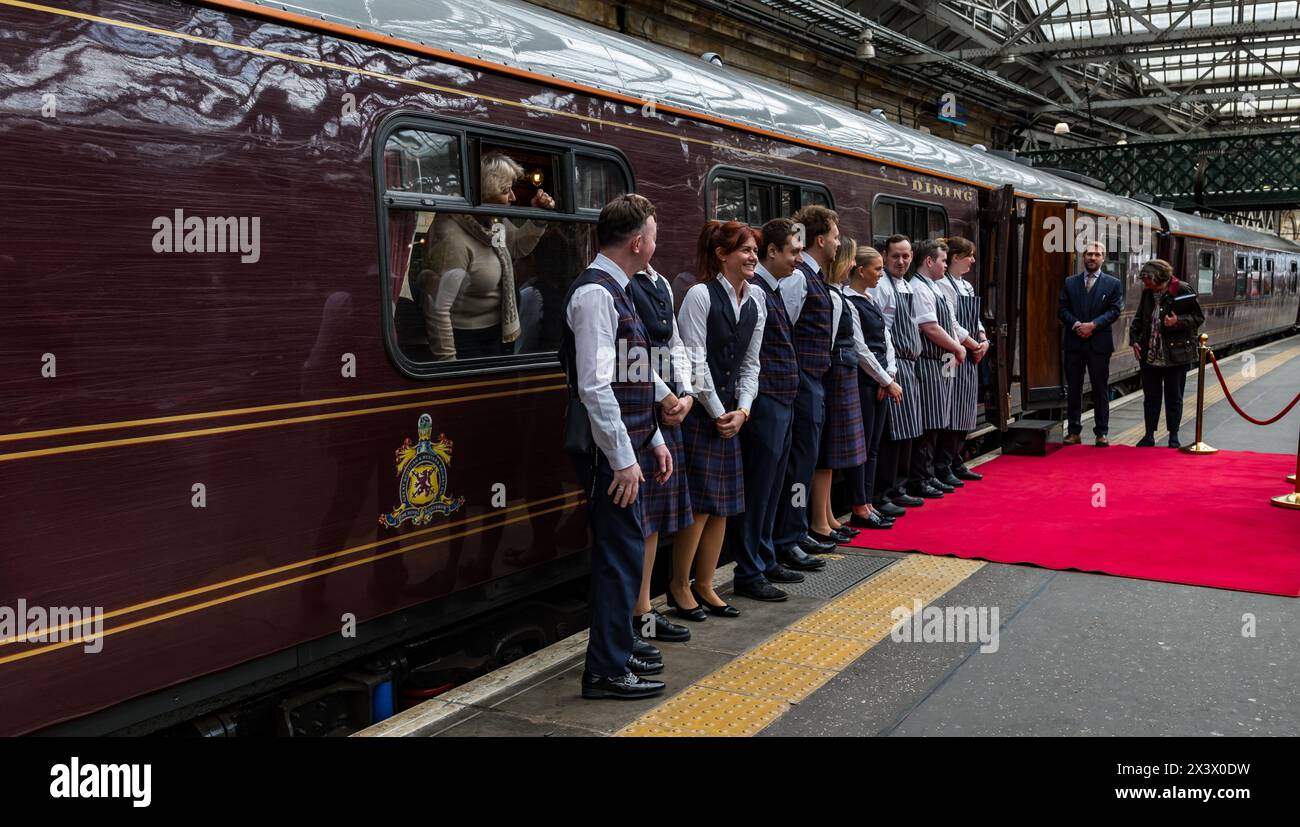 Edinburgh, Scotland, UK, 29th April 2024. The Royal Scotsman luxury ...