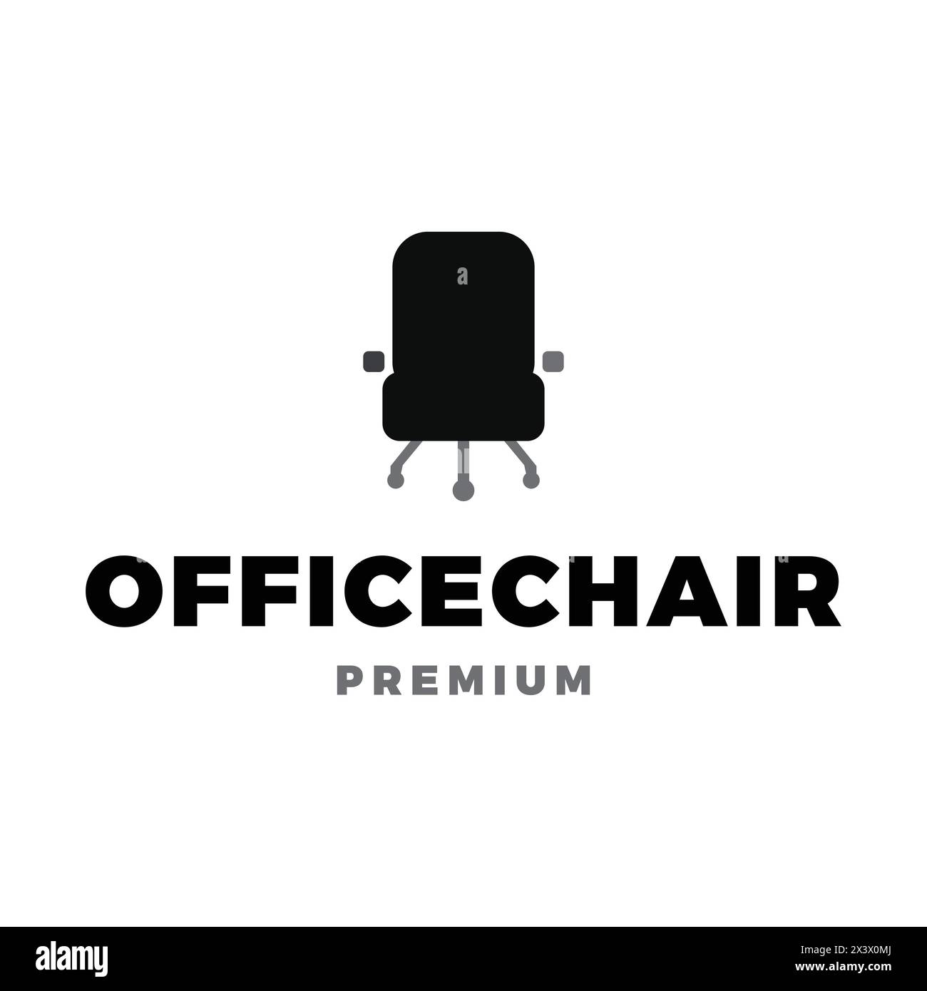 Office Chair Icon Vector Logo Template Illustration Design Stock Vector ...