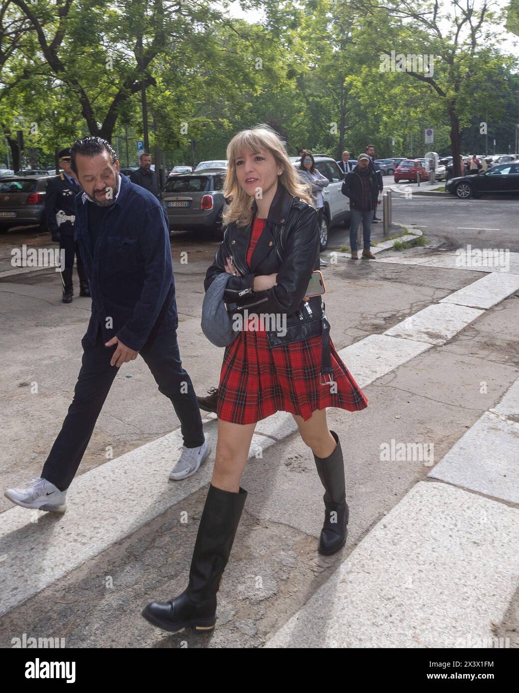 Milano, Italia. 29th Apr, 2024. Silvia Sardone al Sopralluogo al ...