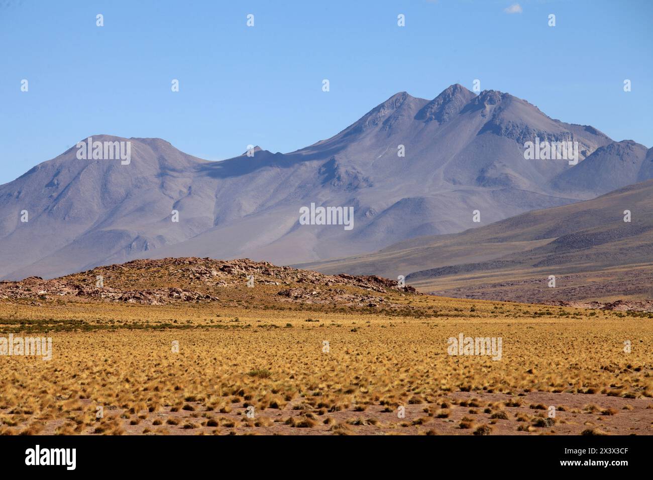 Chile, Antofagasta Region, Atacama Desert, Andes Mountains, landscape ...