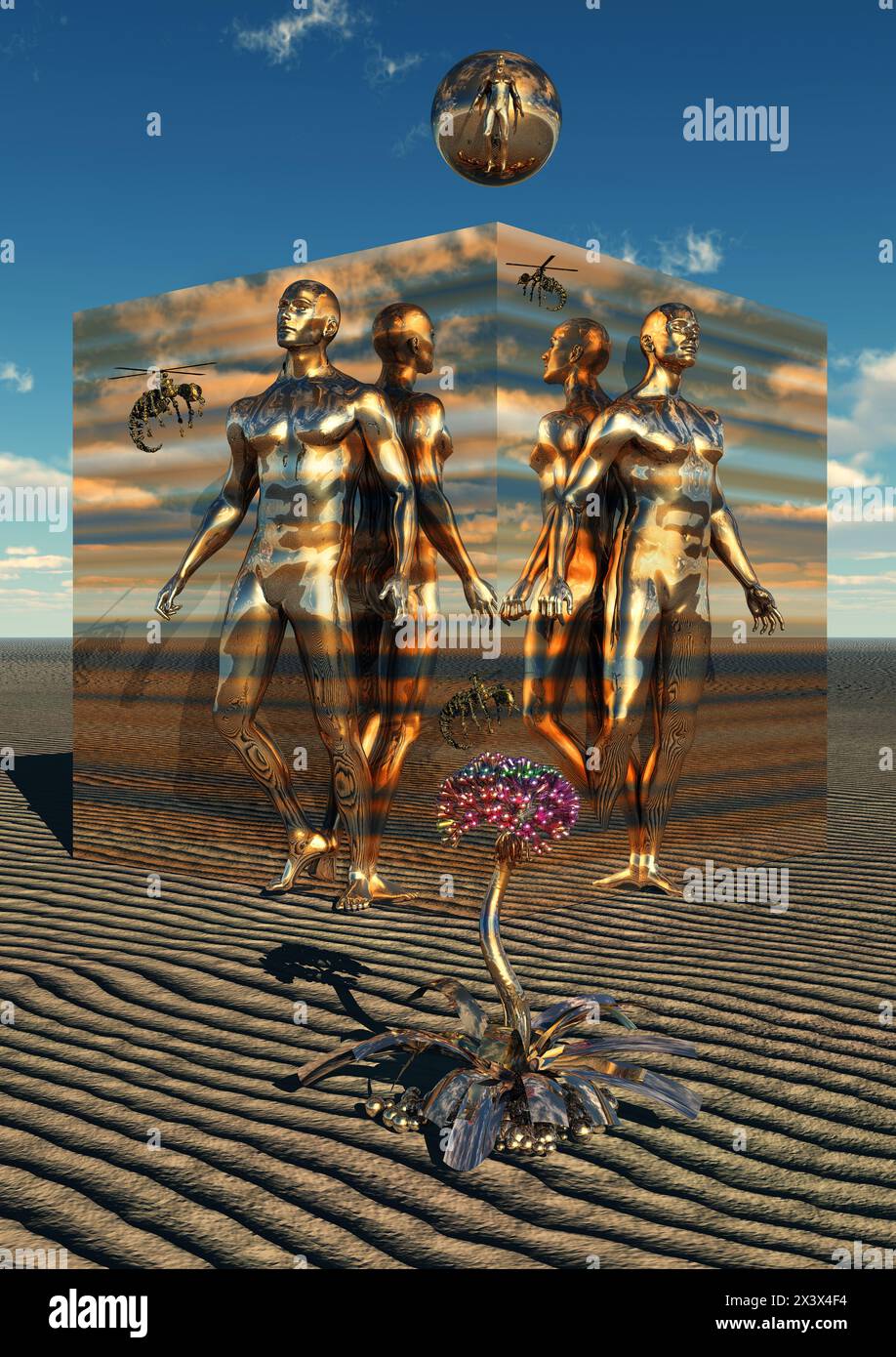 Alien Artificial Intelligence Stock Photo - Alamy