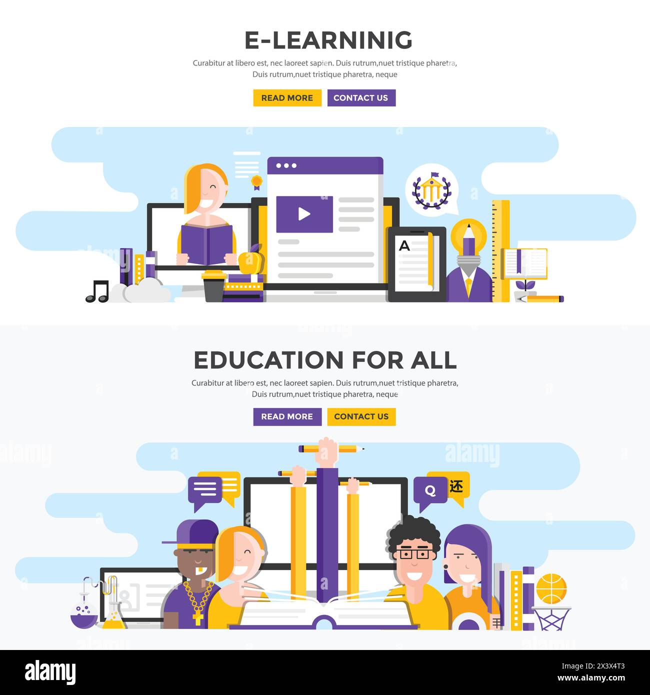 Marketing materials design Stock Vector Images - Alamy