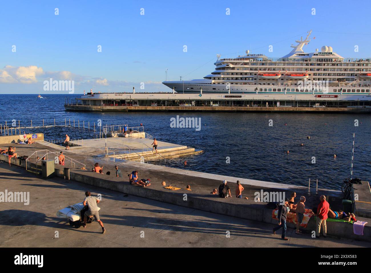 Sao Miguel Island, Azores, Portugal. Ponta Delgada. .MV Artania ...