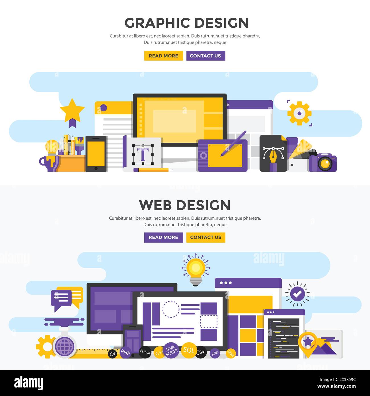 Marketing materials design Stock Vector Images - Alamy