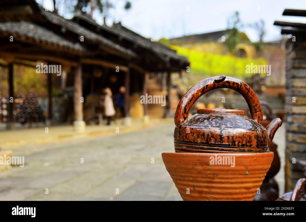 The beautiful Wujiang Village, a cultural village of the minority Miao ...
